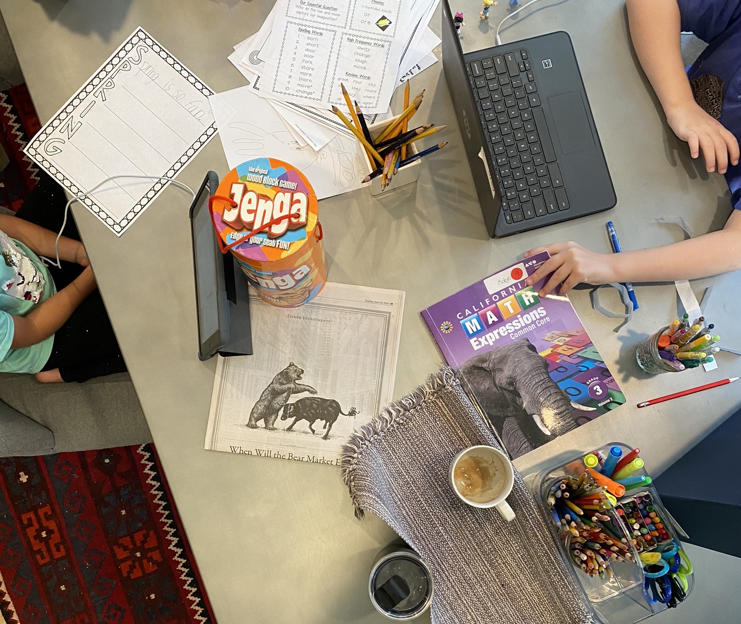 Our Homeschool/WFH Solution For Small Spaces